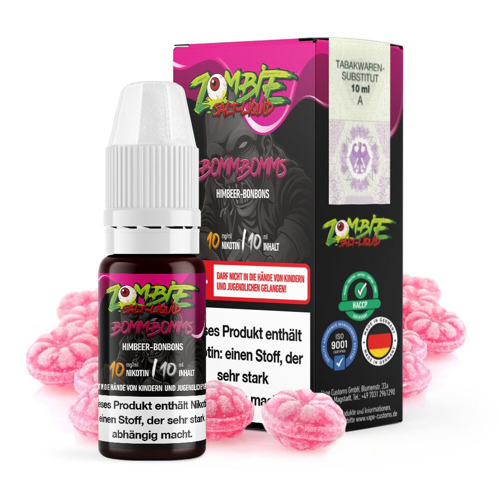 Zombie - Bommbomms Nikotinsalz 10ml bei 💜 Vape-Customs.de kaufen!